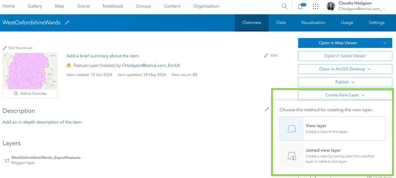 Collaborating between ArcGIS Online and ArcGIS Pro - Resource Centre ...