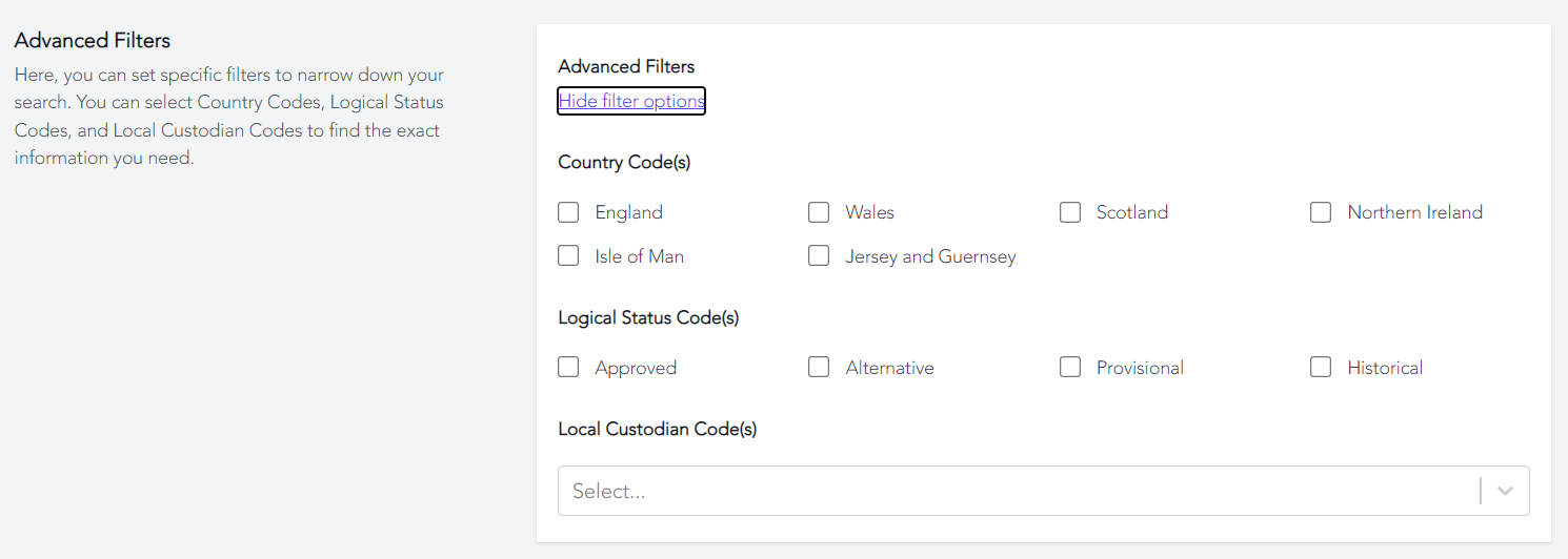 Filtering arrives to the Connector for OS places API by Esri UK ...